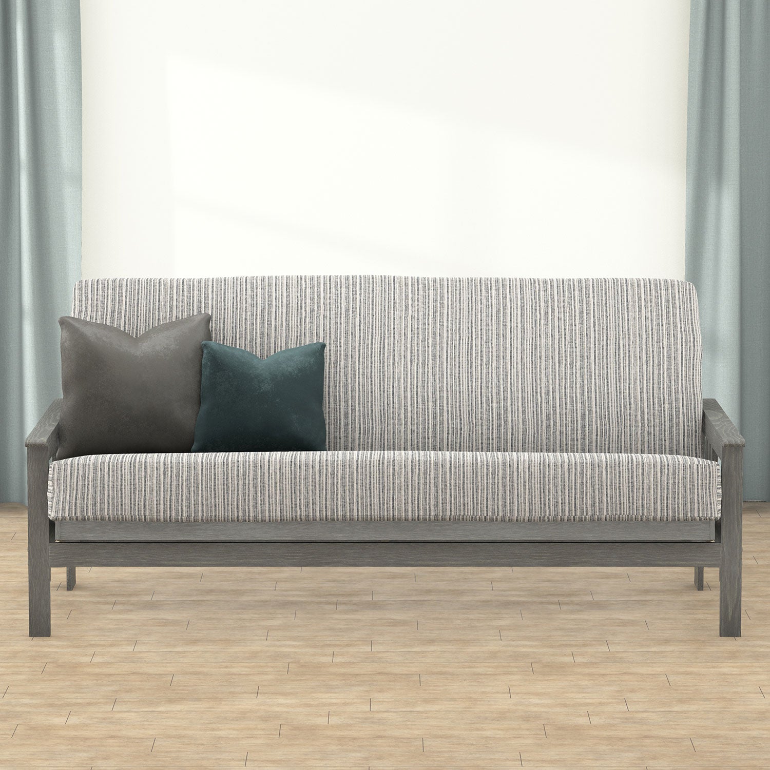 Bungalow Stripe Slate Futon Cover – futonista