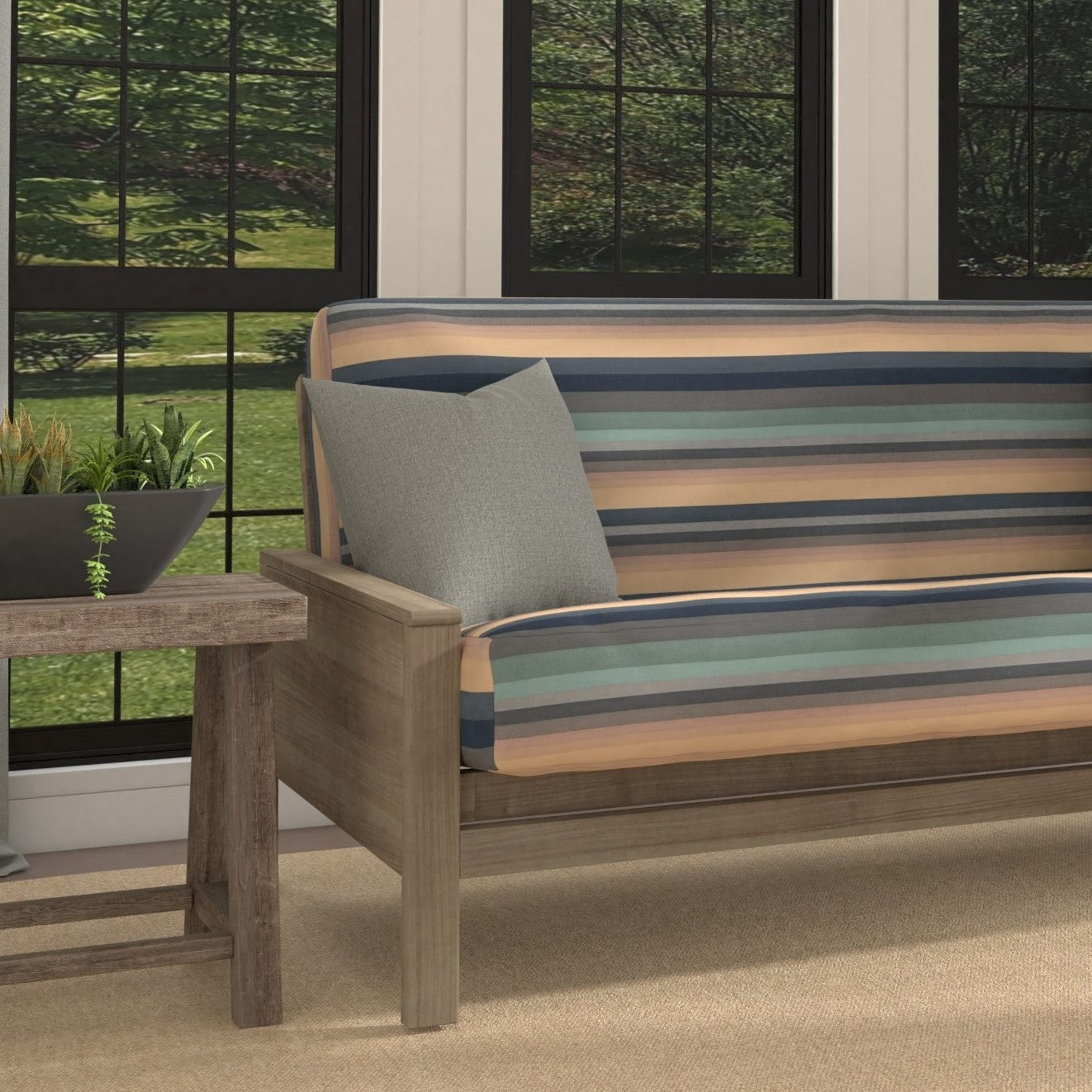 Shore Stripe Futon Cover – futonista